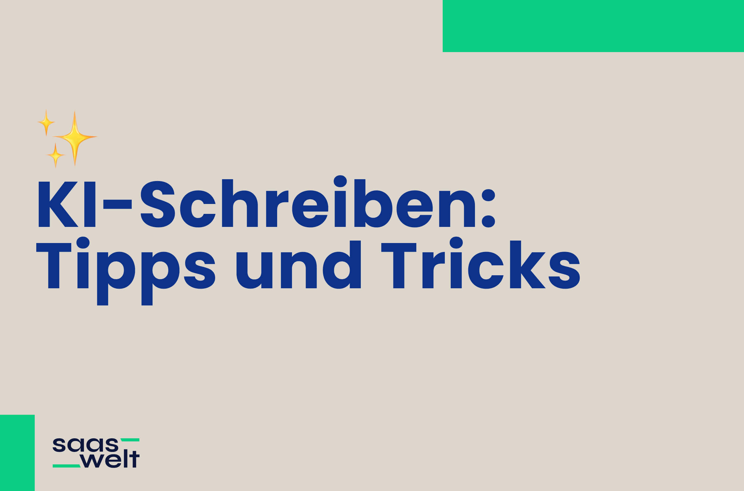 Professionelles KI-Schreiben: Tipps und Tricks | SaaS-Welt.de